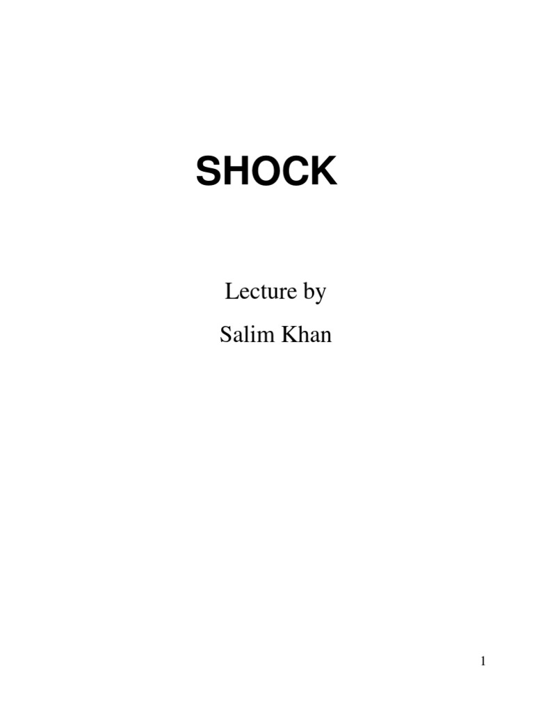 Shock | Download Free PDF | Shock (Circulatory) | Angiotensin