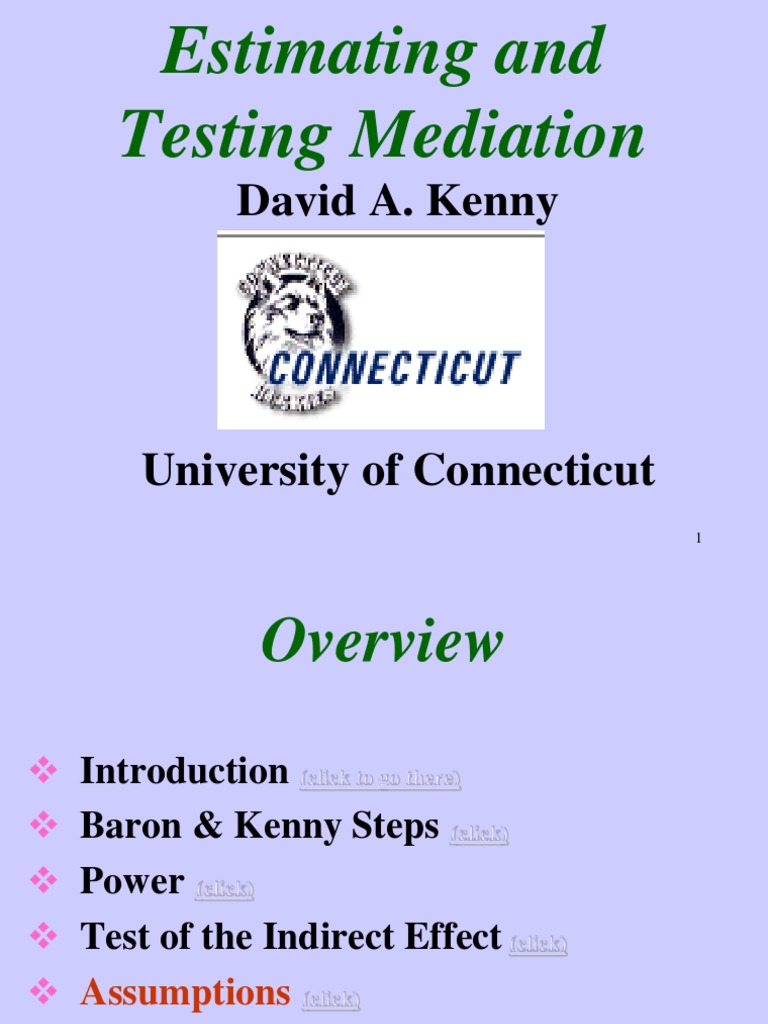 Mediation | PDF | Statistical Hypothesis Testing | Errors And Residuals