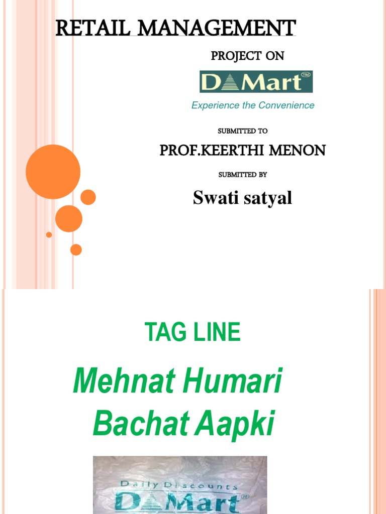 D-Mart Retail Management Overview | PDF | Art