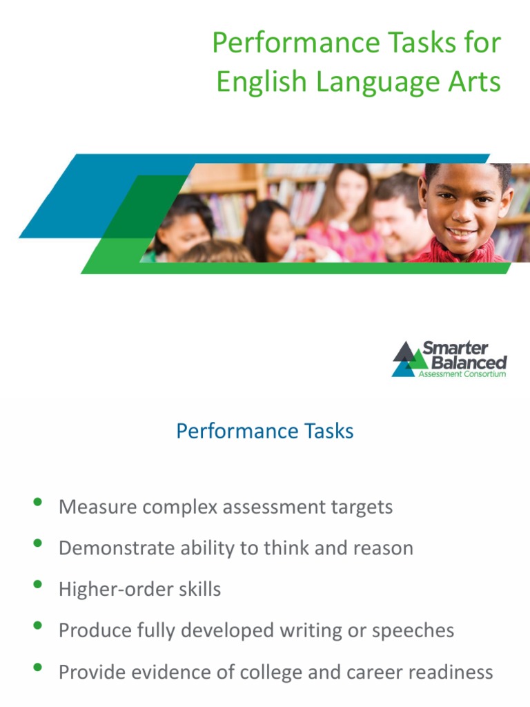 Performance Tasks For English Language Arts | PDF | Reading (Process ...