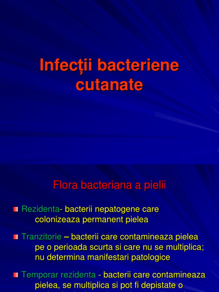 Infectii Bacteriene Cutanate | PDF