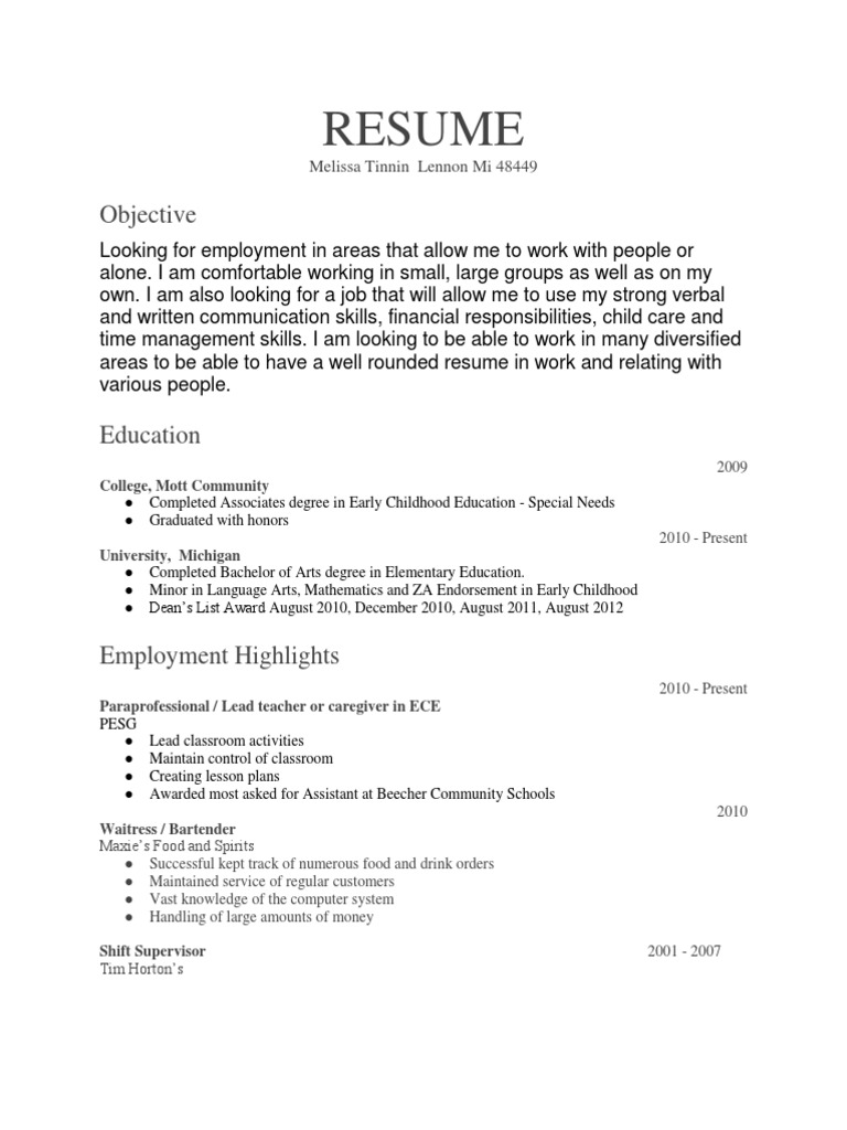 Resume-Weebly 1 | PDF
