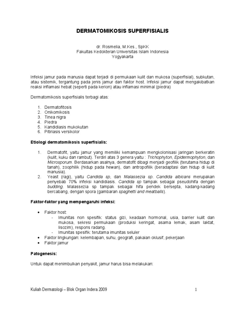 Jamur Pada Kulit | PDF | Kesehatan Holistik | Sains & Matematika