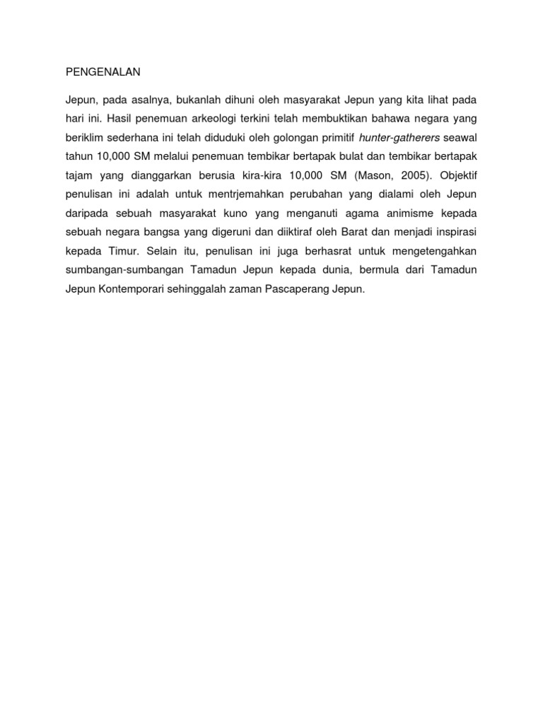 KKP TITAS-Sumbangan Tamadun Jepun Kepada Perkembangan Di Malaysia | PDF