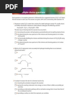 Gamsat Chemistry Sample Questions PDF | PDF | Coordination Complex | Acid