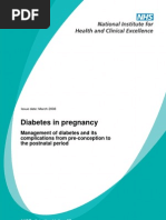 GDM Nice Guidelines | PDF | Gestational Diabetes | Pregnancy