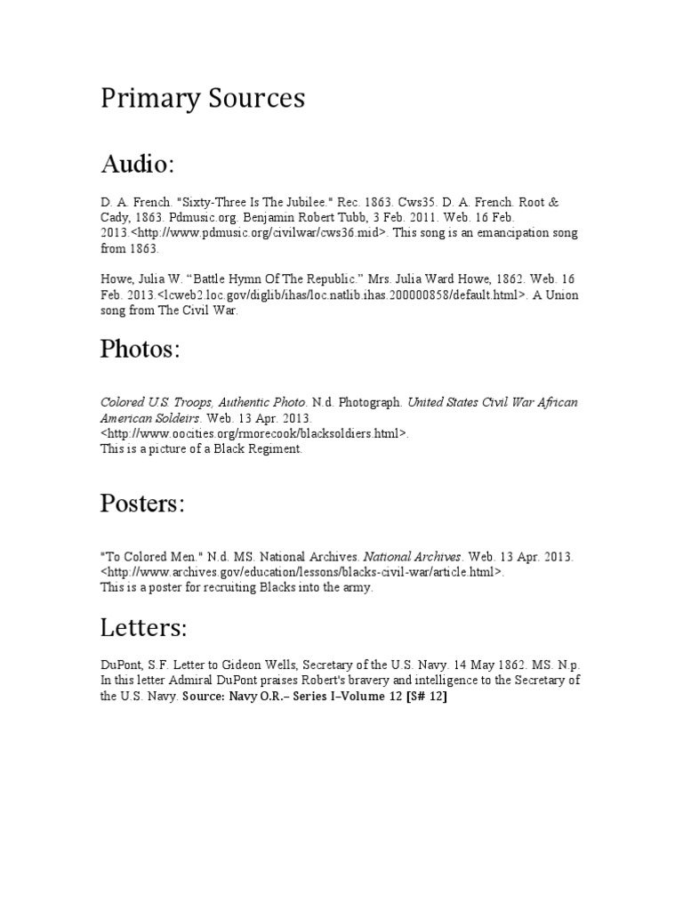 Primary Sources: Audio | PDF | Travel