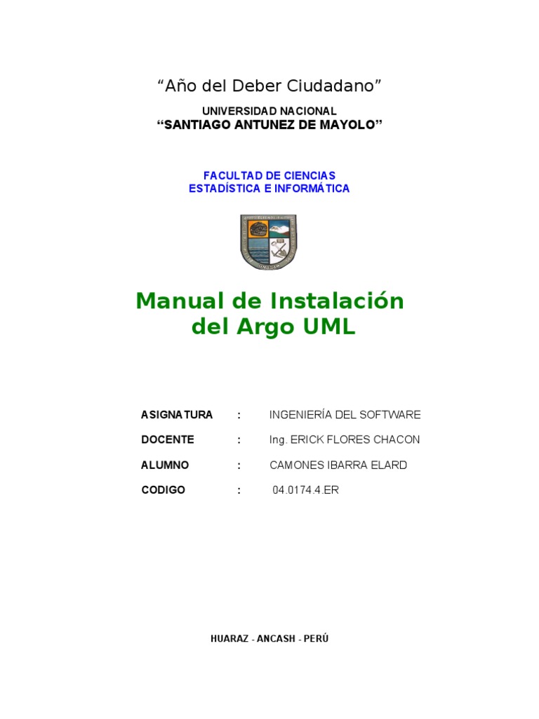Manual de Instalacion de Argouml | PDF | Java (lenguaje de programación) | Archivo de computadora