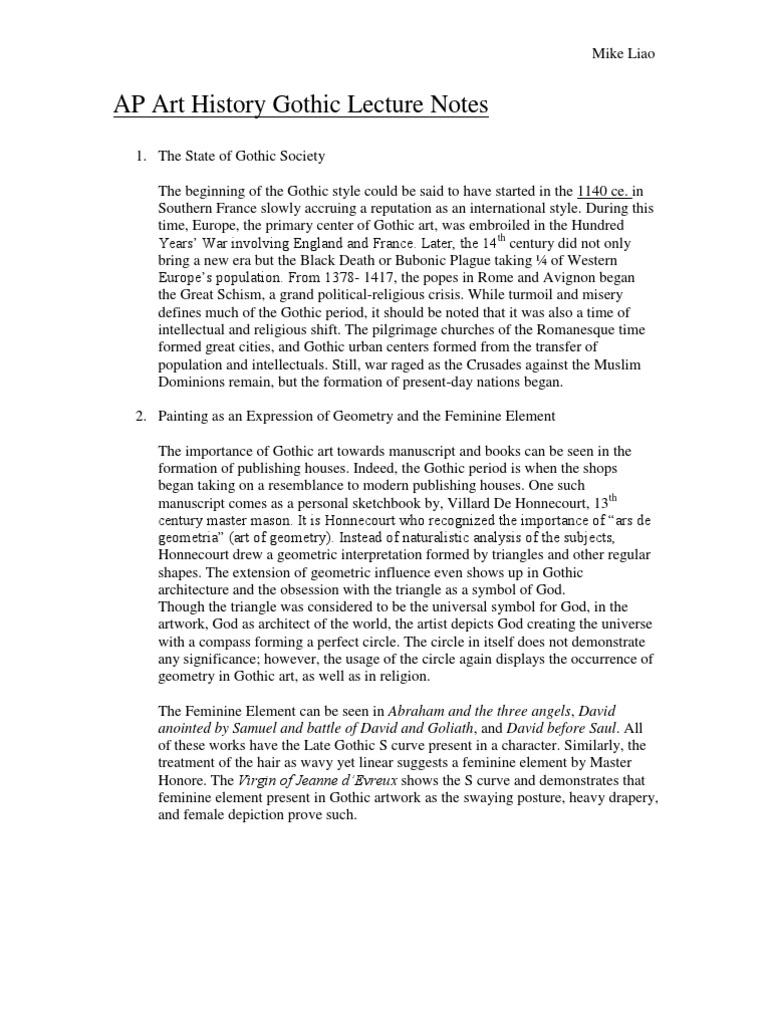 Gothic Art: Lux Nova and S Curve | PDF | Gothic Architecture ...
