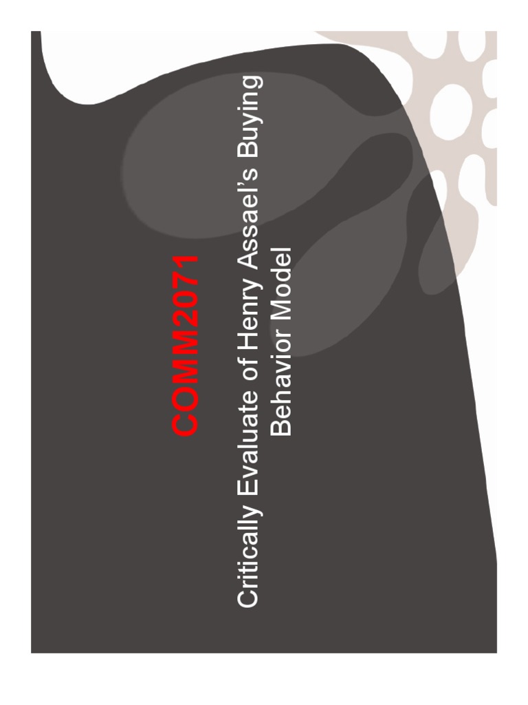 T14 - Henry Assael Buying Behavior | PDF | Consumer Behaviour | Behavior