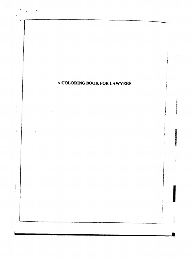 A Coloring Book For Lawyers | PDF