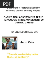 ADA Caries Risk Assessment Forms | PDF