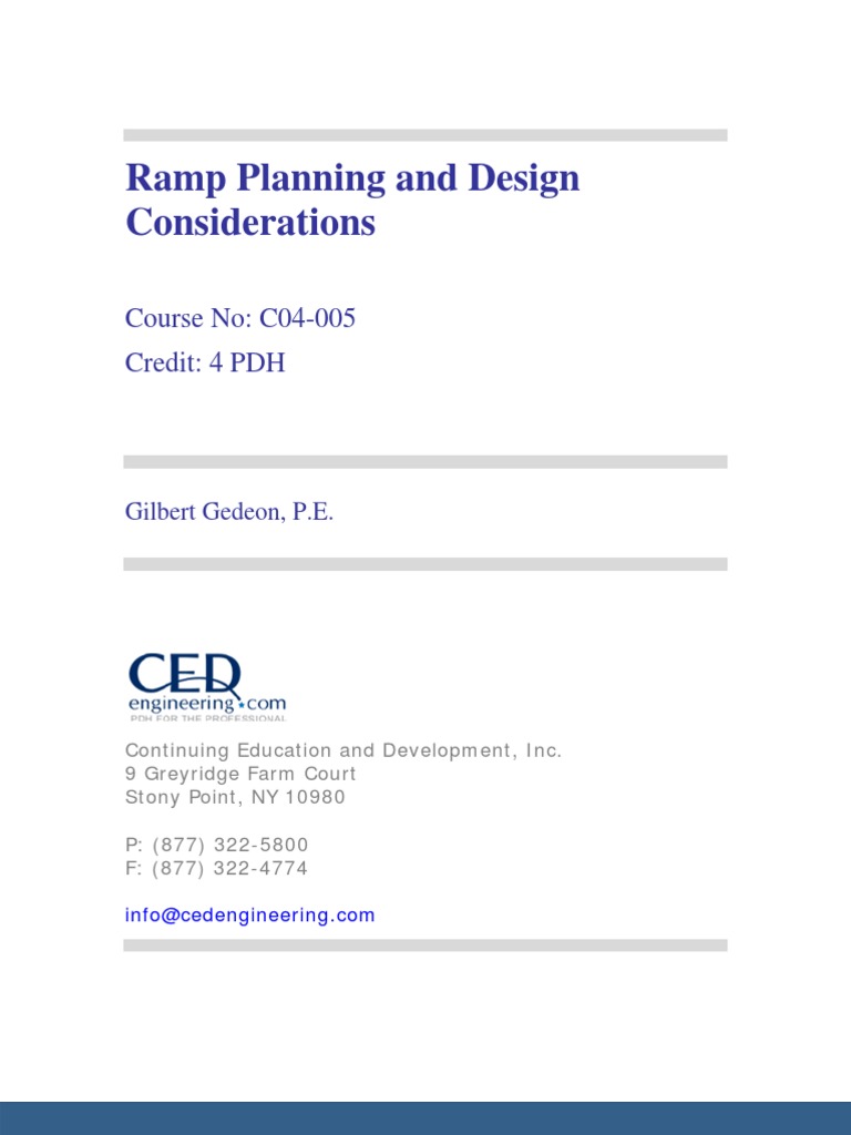 Ramp Design | PDF | Environmental Impact Assessment | Traffic