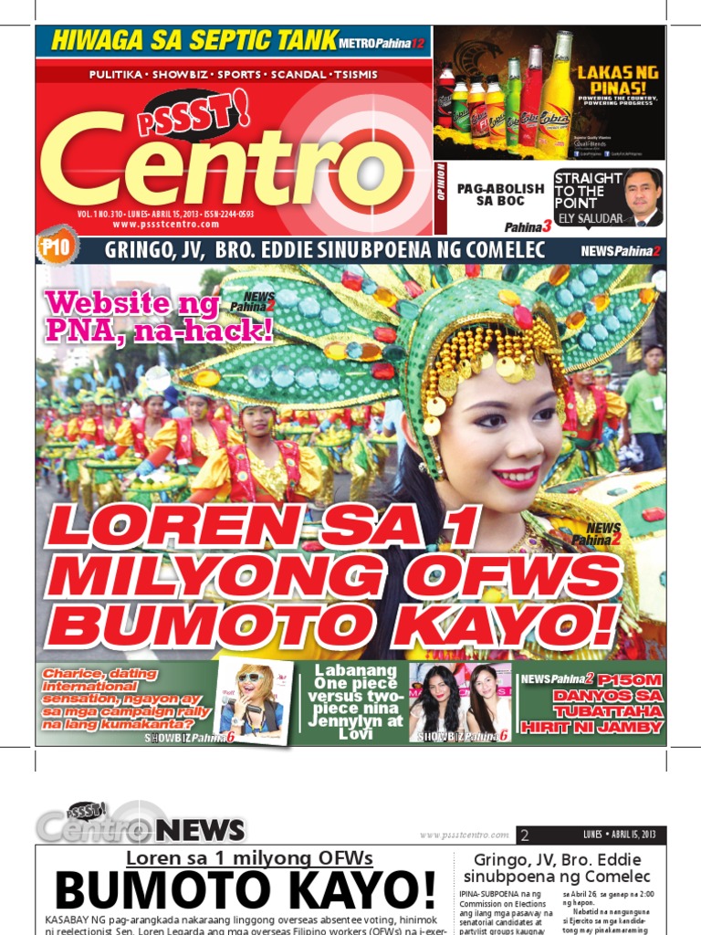 PSSST Centro Apr 15 2013 Issue | PDF