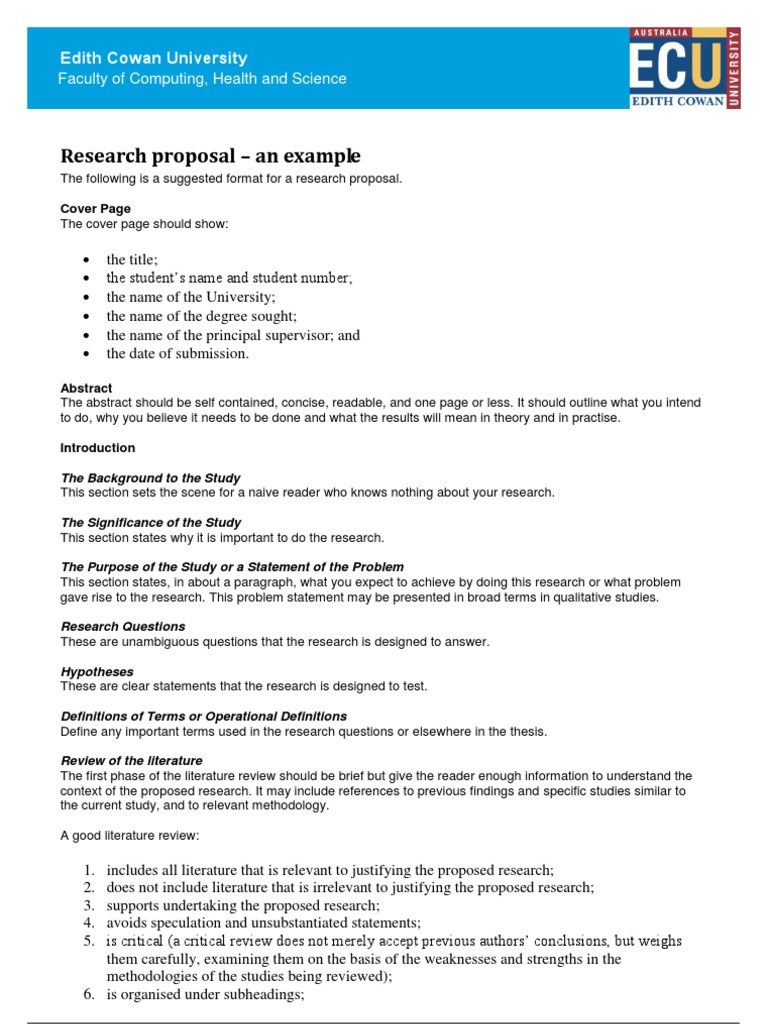 Research Proposal | PDF | Abstract (Summary) | Theory