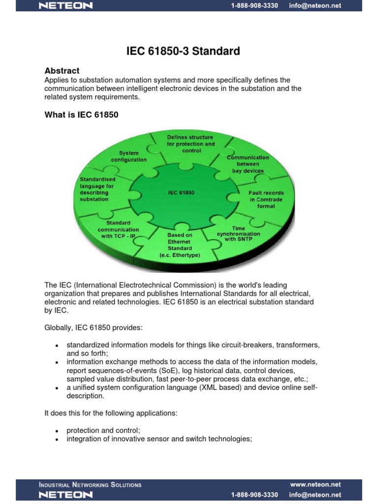 Standard Iec 61850 3 | PDF | Scada | Electrical Substation