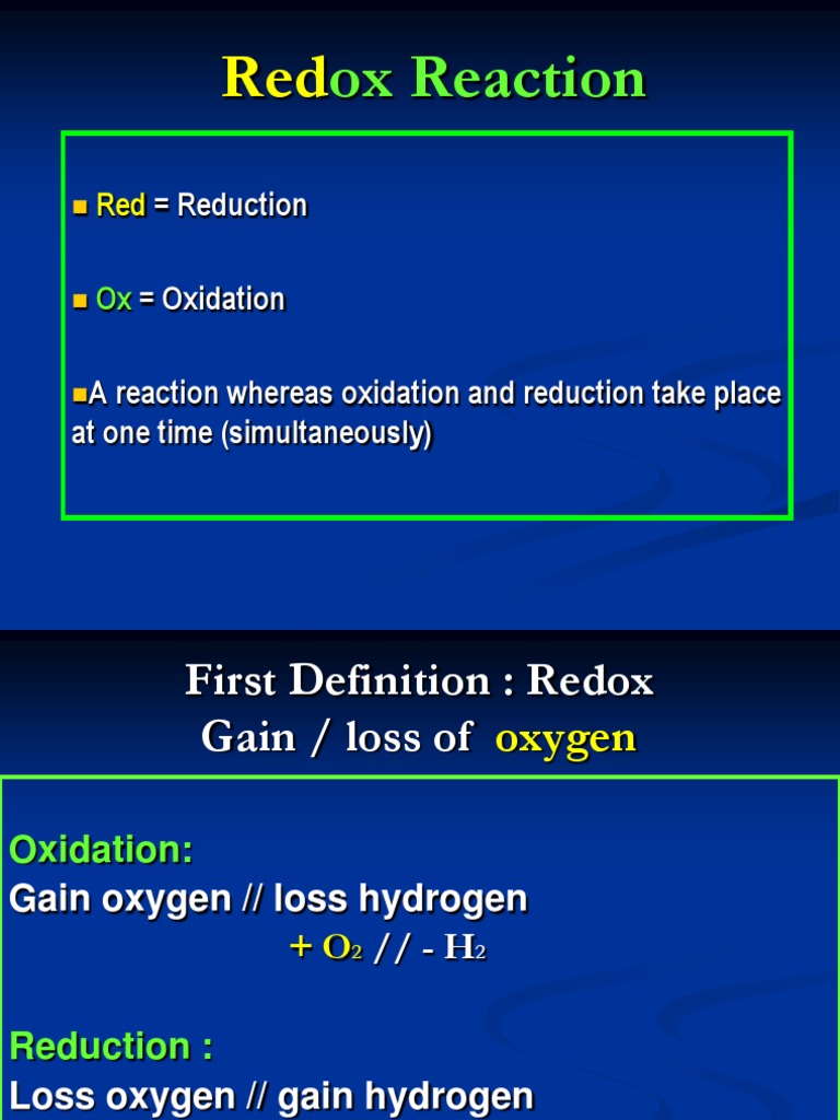 Understanding Redox Reactions Explained | PDF