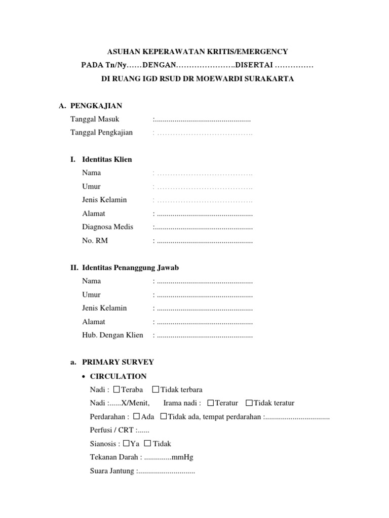 Format Askep Gadar.. | PDF