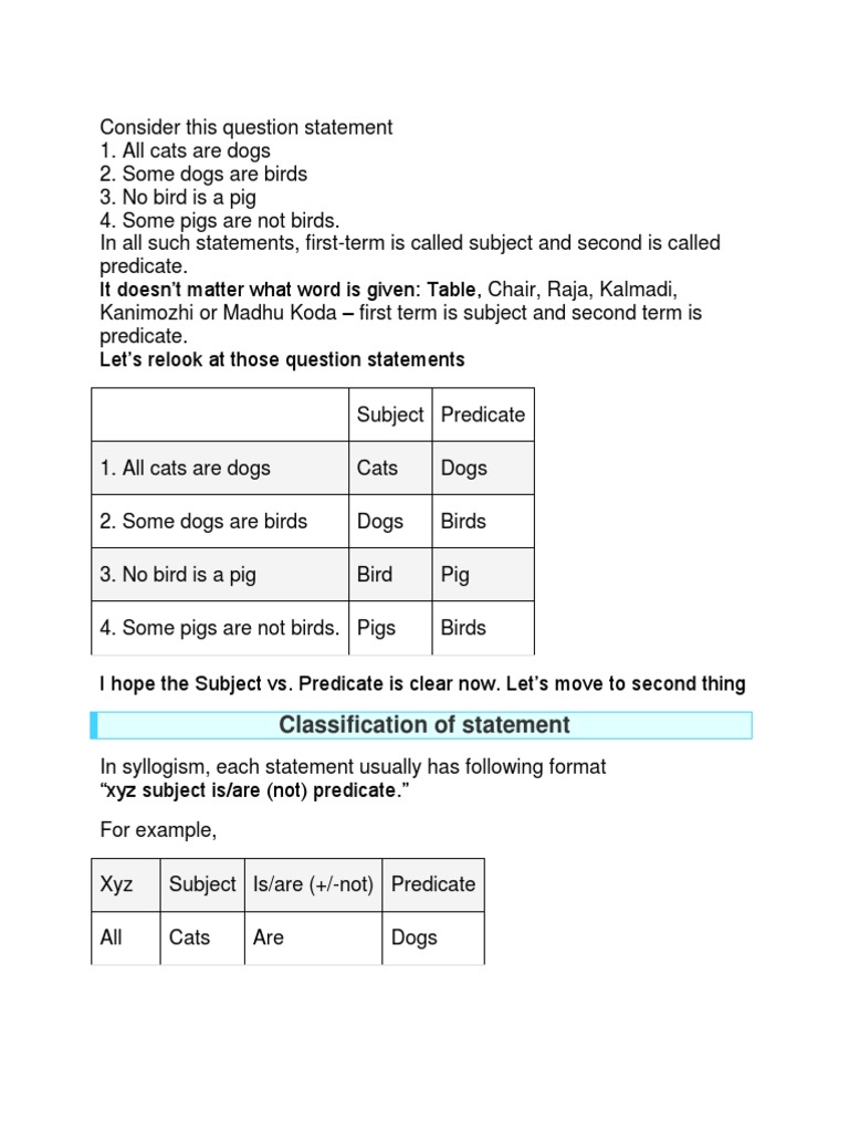 Understanding the Fundamentals of Syllogism: A Guide to Classifying ...