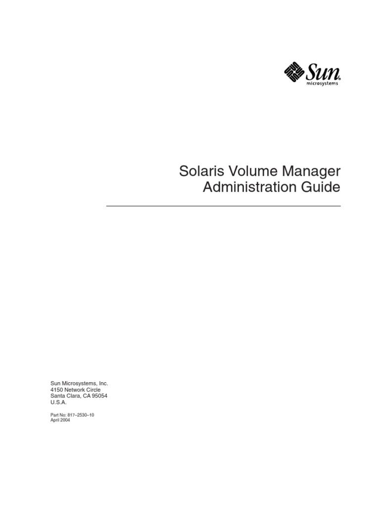 Solaris Volume Manager Admin Guide | PDF | Command Line Interface | File System
