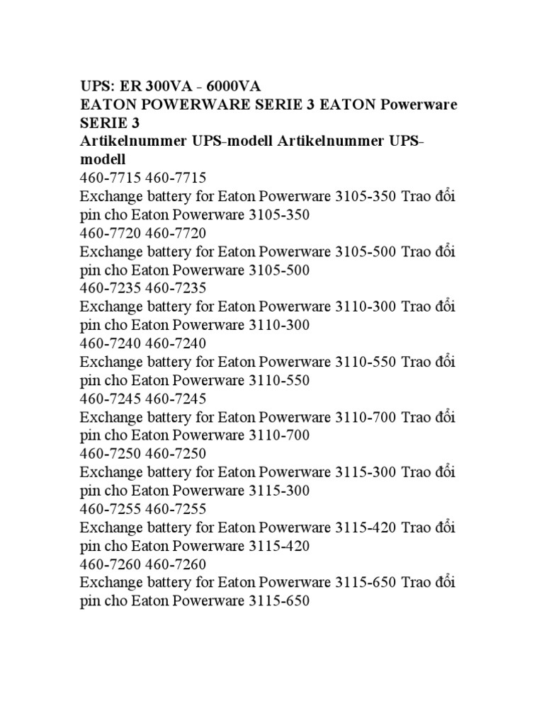 Powerware - Ups Er 300va - 6000va | PDF