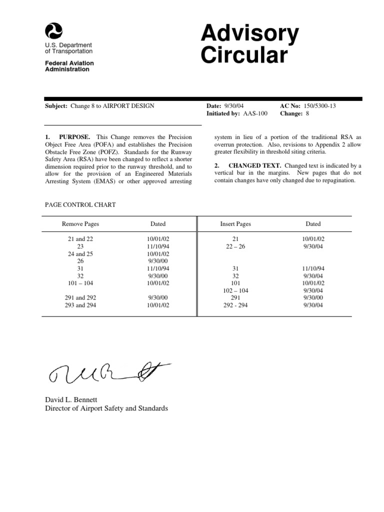 Advisory Circular: Federal Aviation Administration | Download Free PDF ...