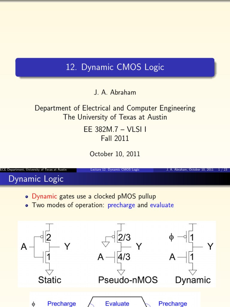 Clocked Cmos | Cmos | Electronic Design