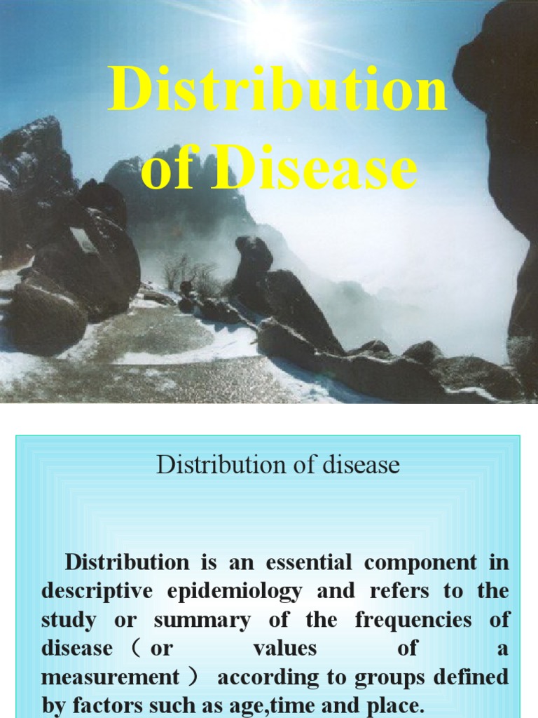 Disease Distribution in Epidemiology | PDF