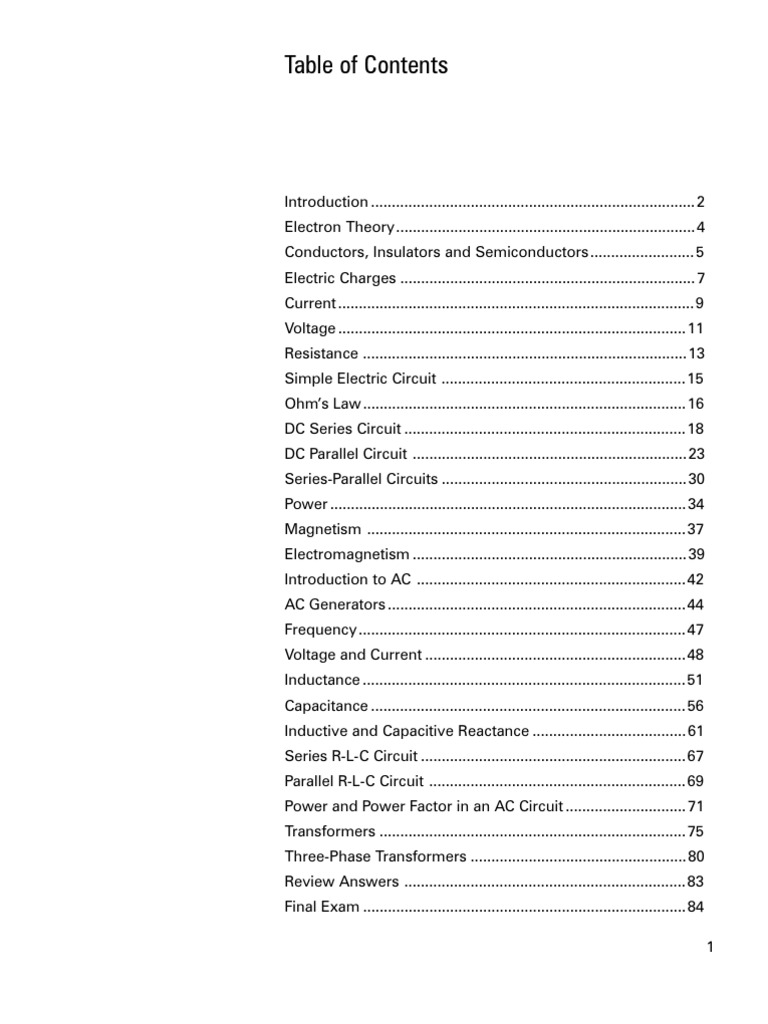 Basics of Electricity | PDF | Series And Parallel Circuits | Electric ...