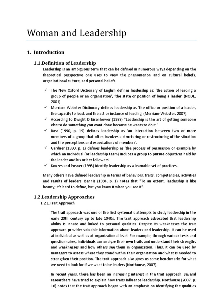 Woman and Leadership | PDF | Mother Teresa | Integrity