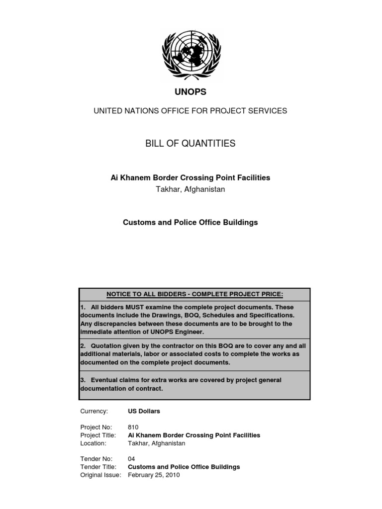 BOQ Office Buildings | PDF | Precast Concrete | Masonry