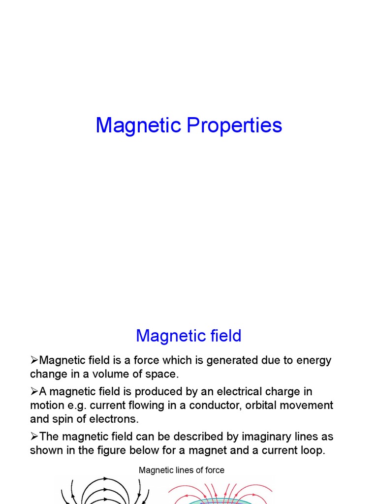 Magnetic Properties | PDF | Superconductivity | Magnetism