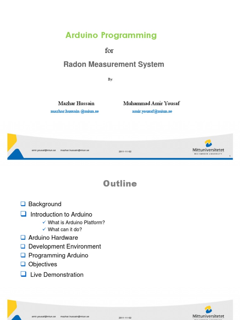 Arduino Radon Measurement Guide | PDF | Arduino | Digital Technology