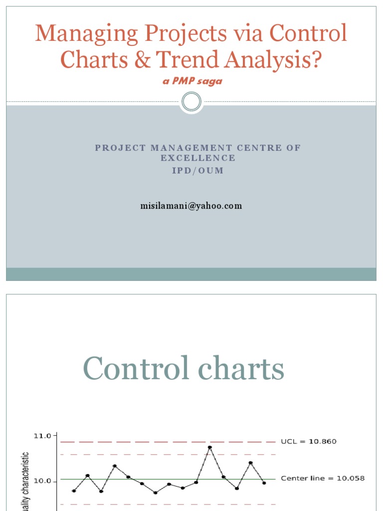 Managing Projects Via Control Charts & Trend Analysis | PDF