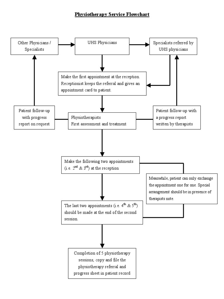 Physiotherapy Service Flowchart Guide | PDF