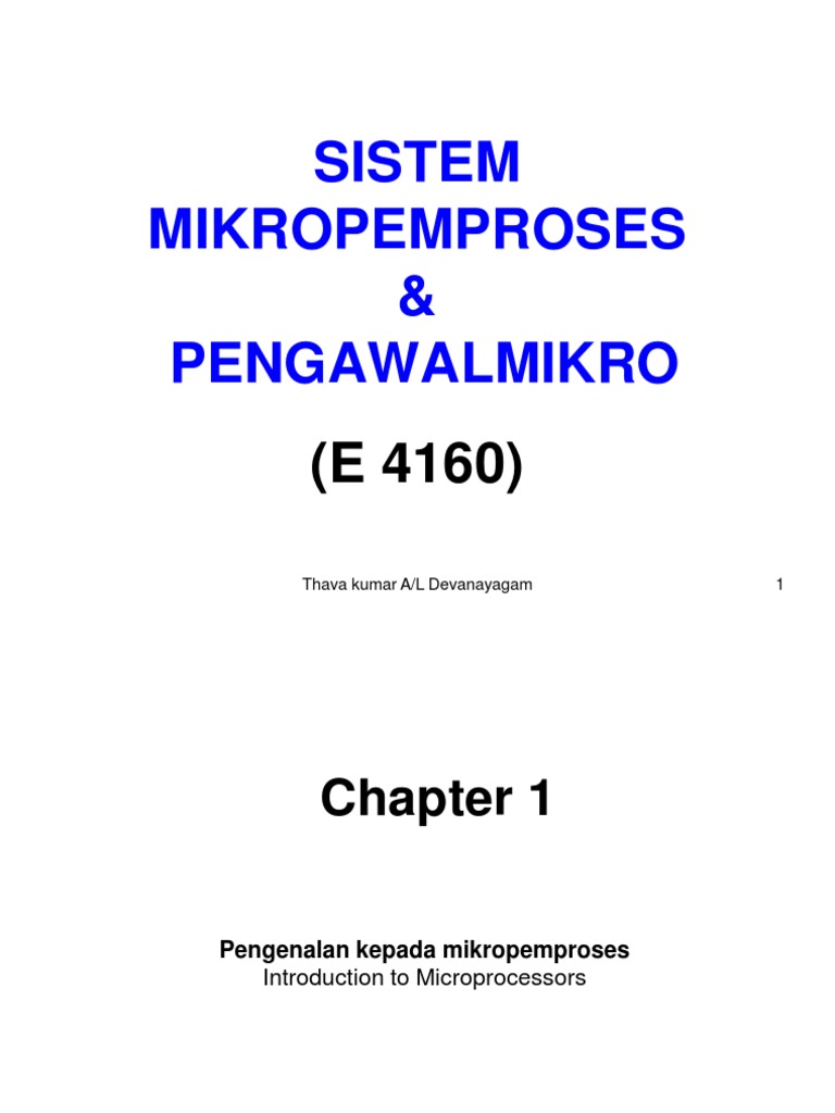 Introduction to Microprocessors Guide | PDF | Central Processing Unit | Microcontroller