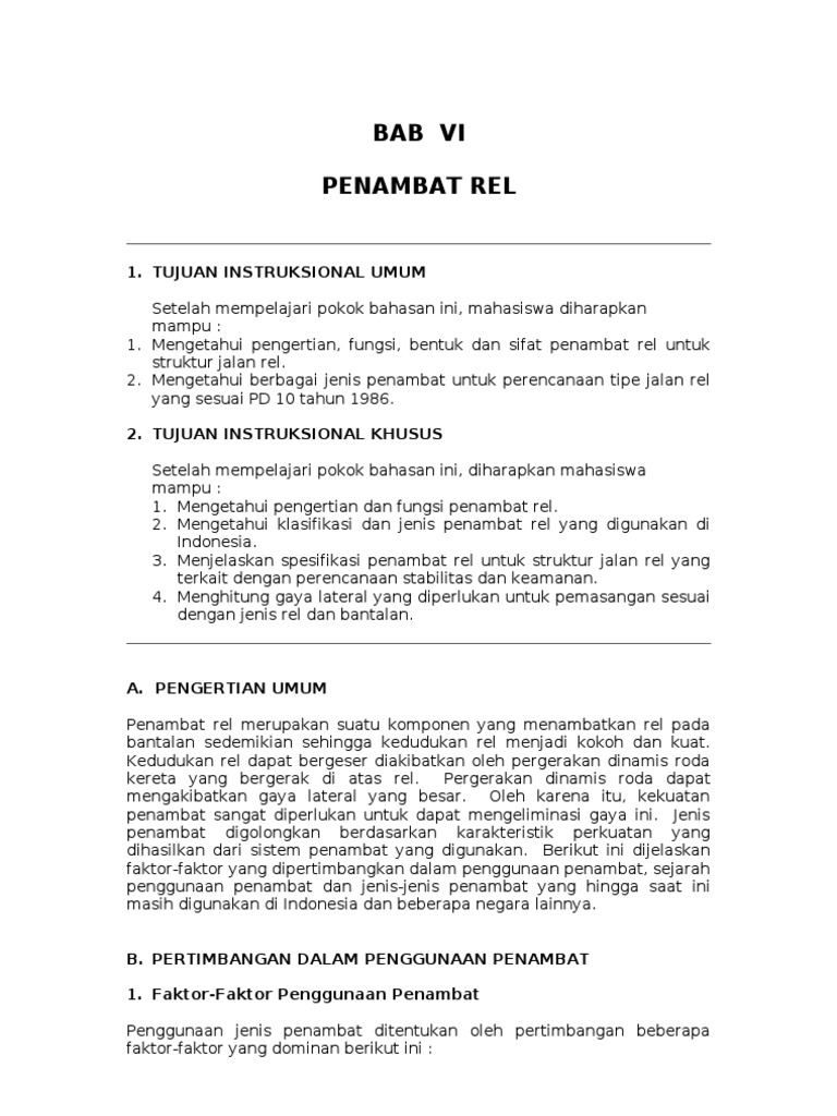 Penambat Rel | PDF