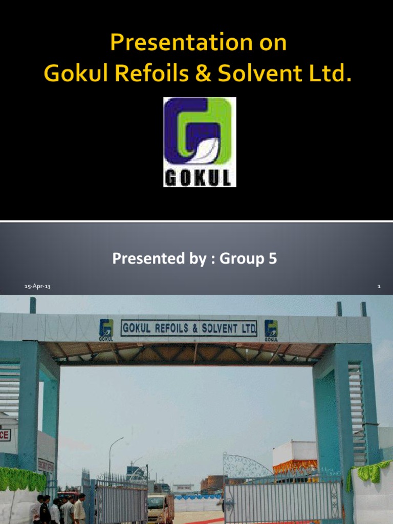 Strategic Marketing Presentation On Gokul Refoils | PDF | Vegetable Oil | Marketing Strategy