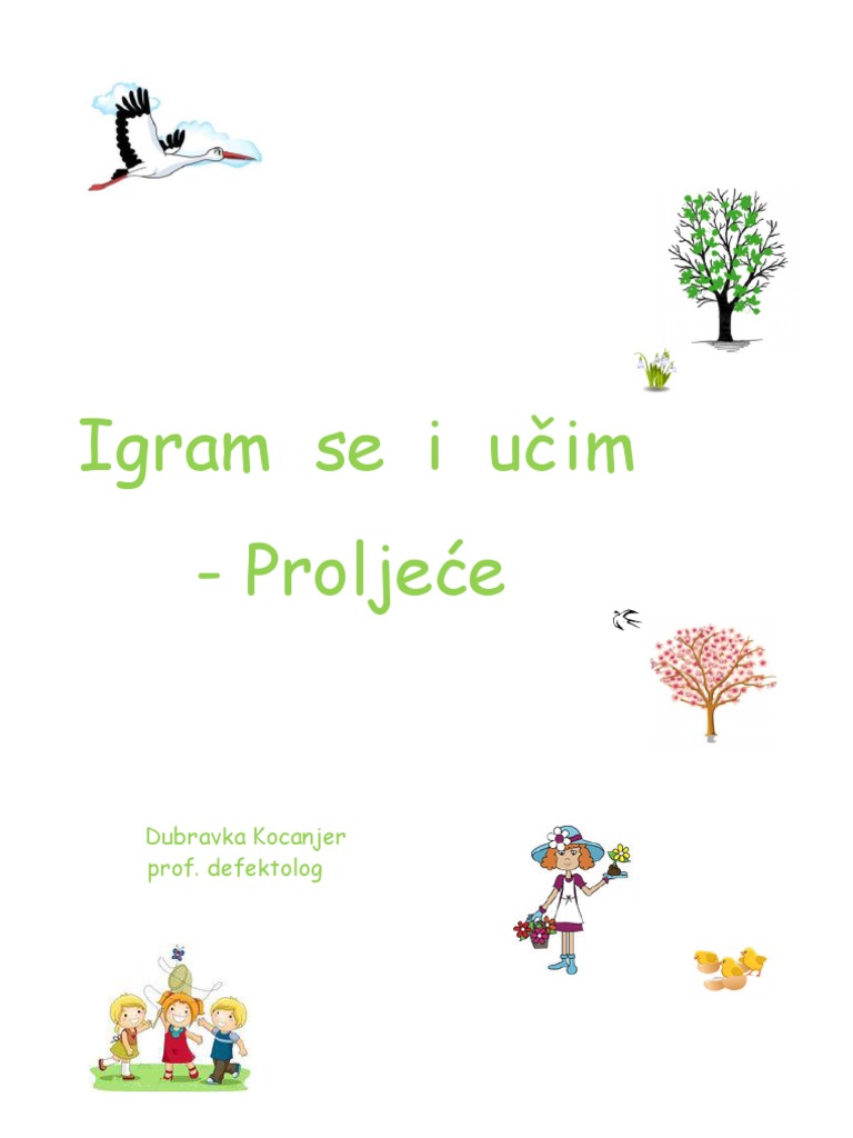 Igram se i učim - Proljeće: Dubravka Kocanjer prof. defektolog