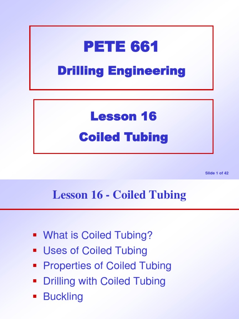 16. Coiled Tubing | Buckling | Oil Well