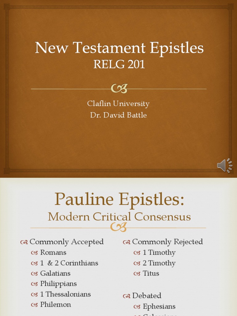 Pauline Epistles Analysis | PDF | Epistle | Paul The Apostle