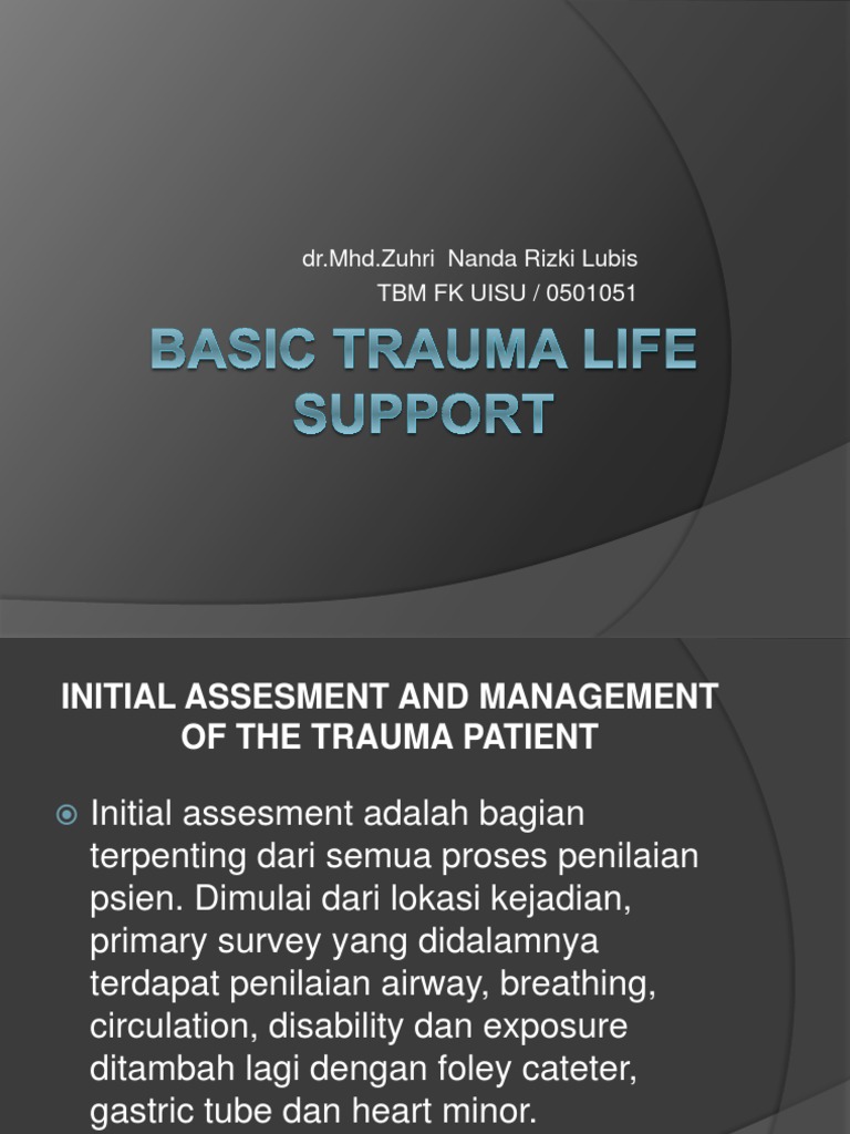 1.2.basic Trauma Life Support | PDF