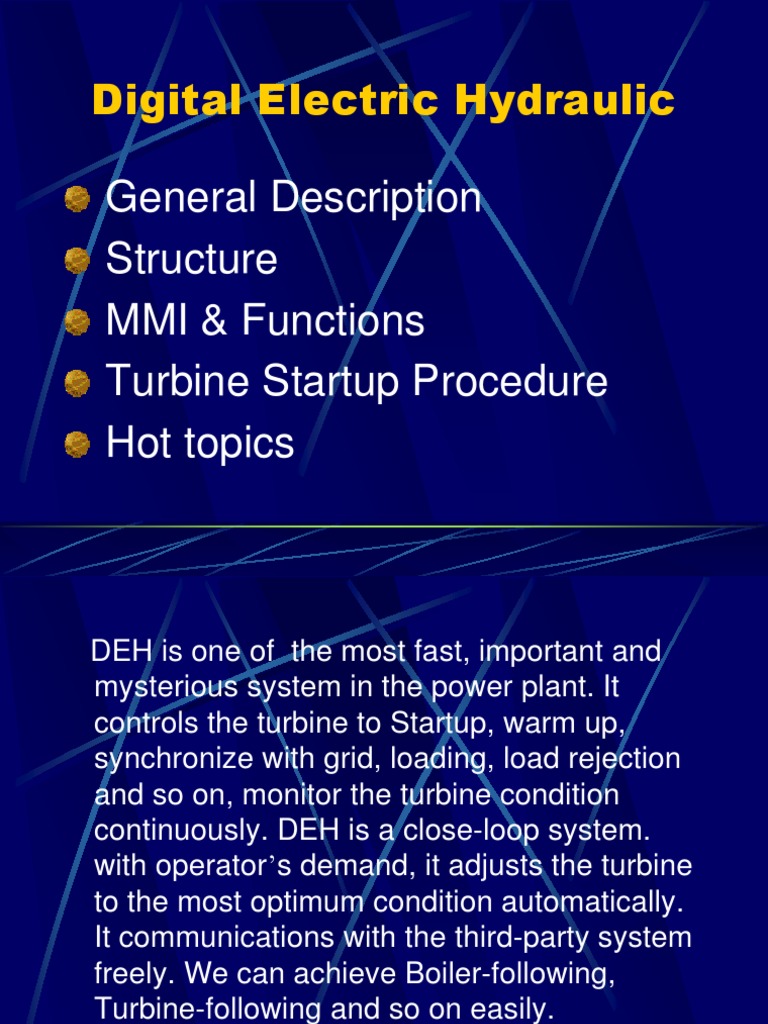 An Overview of Digital Electric Hydraulic (DEH) System Functions and ...