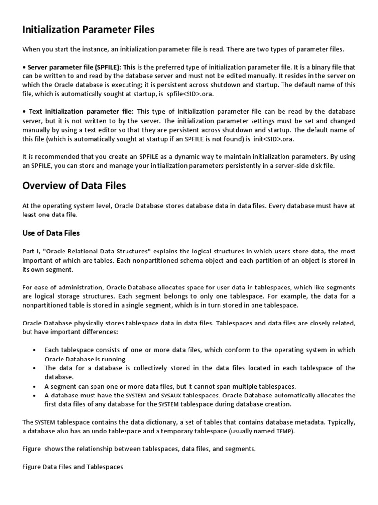 Physical Storage Structuresgf | PDF | Oracle Database | Databases