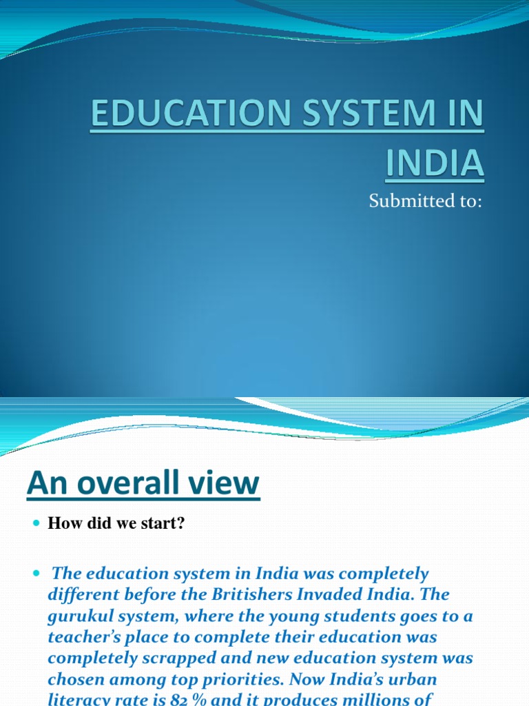 Education System in India | PDF | Secondary Education | Primary Education