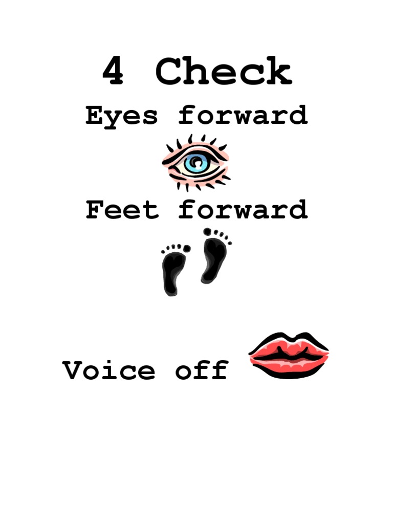 Eyes Forward Feet Forward: 4 Check | PDF