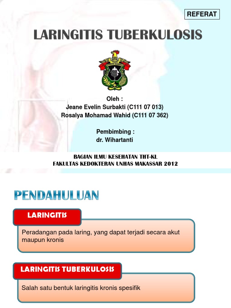 Laringitis TB | PDF