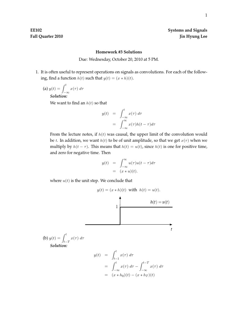 Homework Set 3 Solutions | PDF | Convolution | Parameter (Computer Programming)