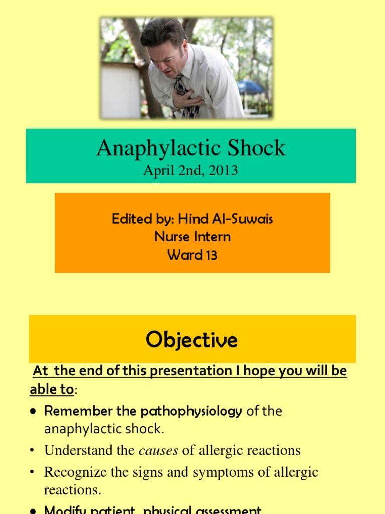 Anaphylactic Shock Signs, Symptoms, Treatment | PDF | Allergy | Shock ...