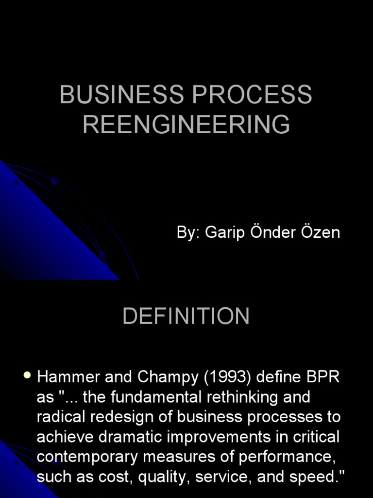 Business Process Reengineering Overview | PDF | Business Process ...